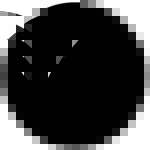 Black Circle Labels | Dense Color | Choose Size