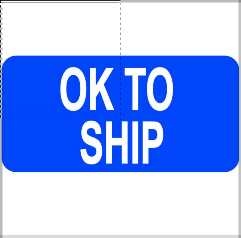 OK to Ship Labels Blue | Perfect for QA | Choose Shape and Size