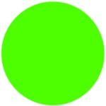 Green Circle Labels | Bright and Bold | Choose Size
