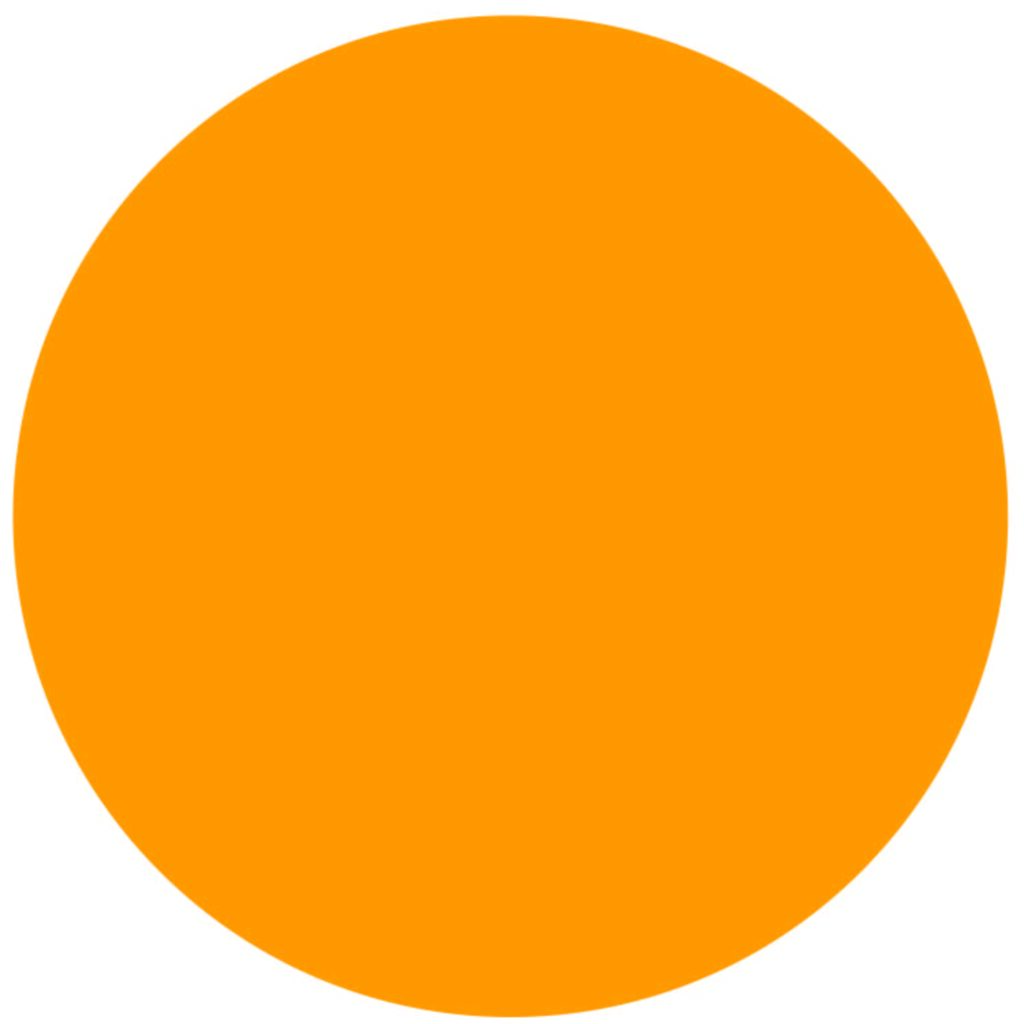 Orange Circle Labels | Bright and Bold | Choose Size