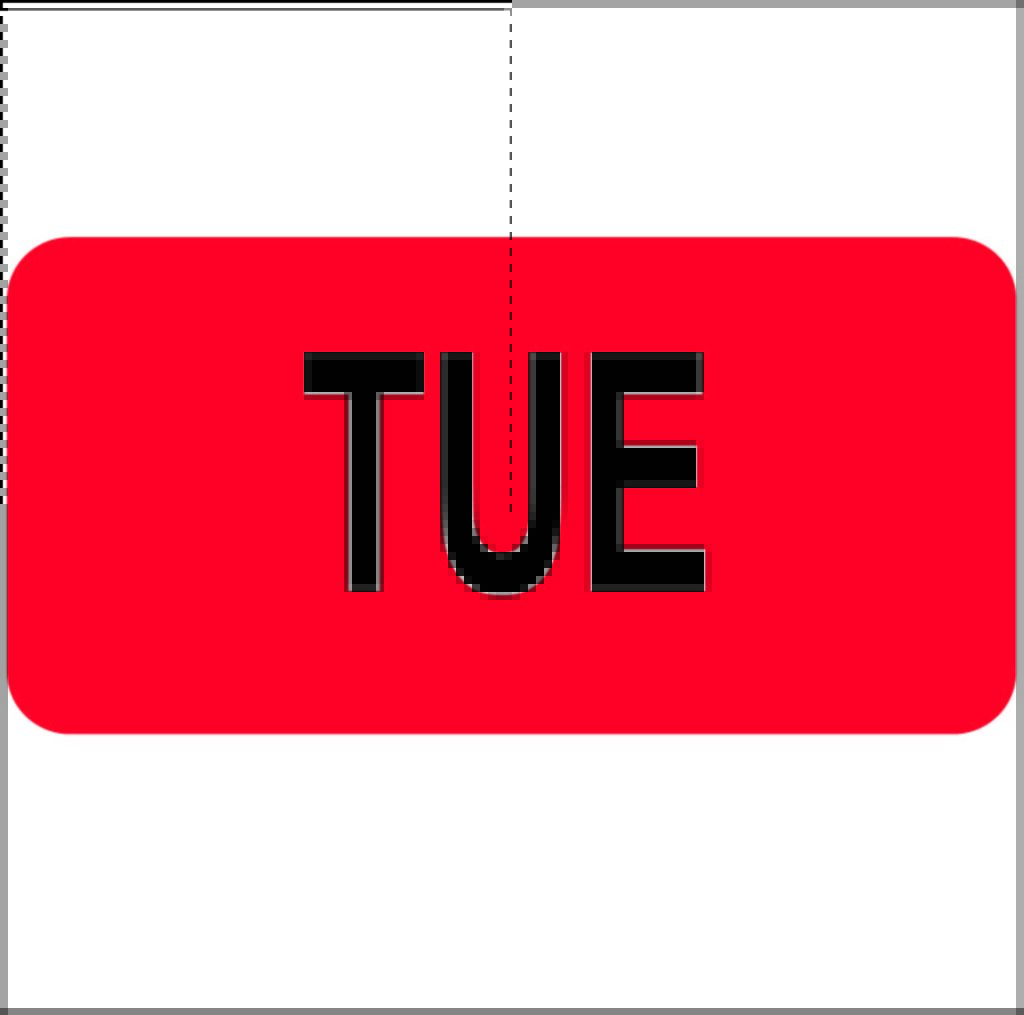 Tuesday Labels | Bold and Bright | Choose Shape and Size